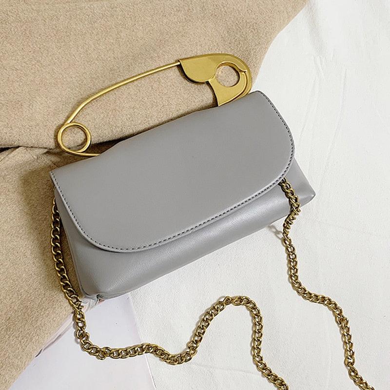 Safety Pin Handle Handbag – ODDSALTBoutique